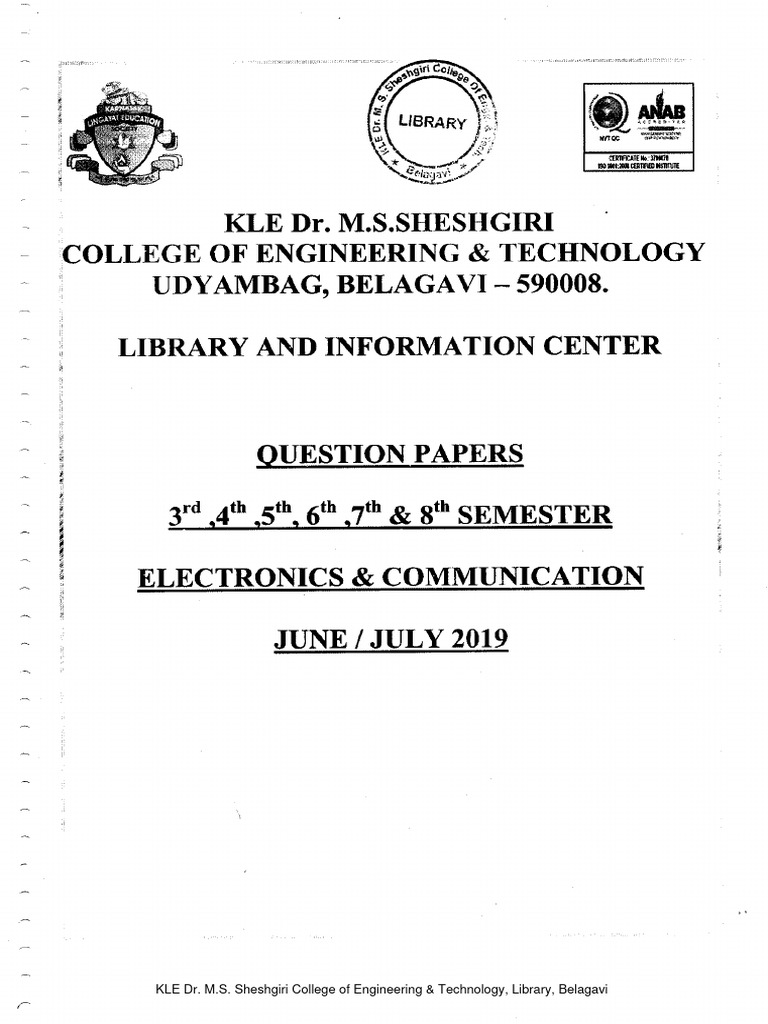 Electronics & Communication Question Papers | PDF | Computing | Digital Technology