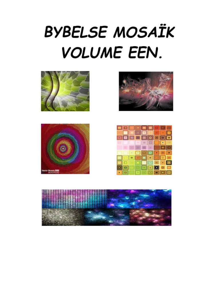 Bybelse Mosaik Deel Een | PDF