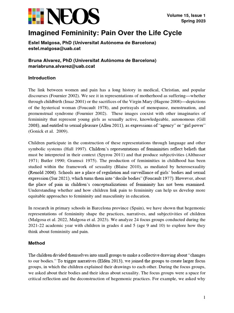 2023 Malgosa I Alvarez Pain Over The Life Cycle NEOS-Spring-2023-Article-Malgosa | PDF ...