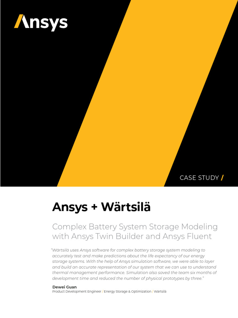 Ansys Battery Case Study | PDF | Simulation | System