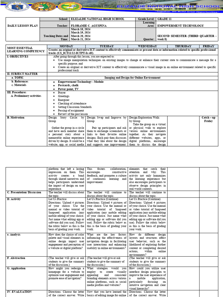 Week 8 | PDF | Educational Technology | Usability
