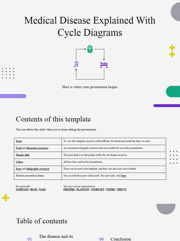 Medical Disease Explained With Cycle Diagrams by Slidesgo | PDF ...
