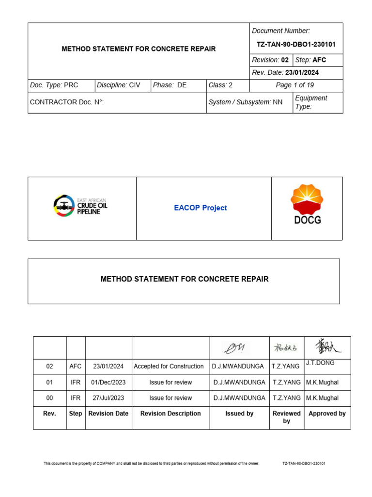 MS Repair Concrete Works | PDF | Concrete | Quality Assurance