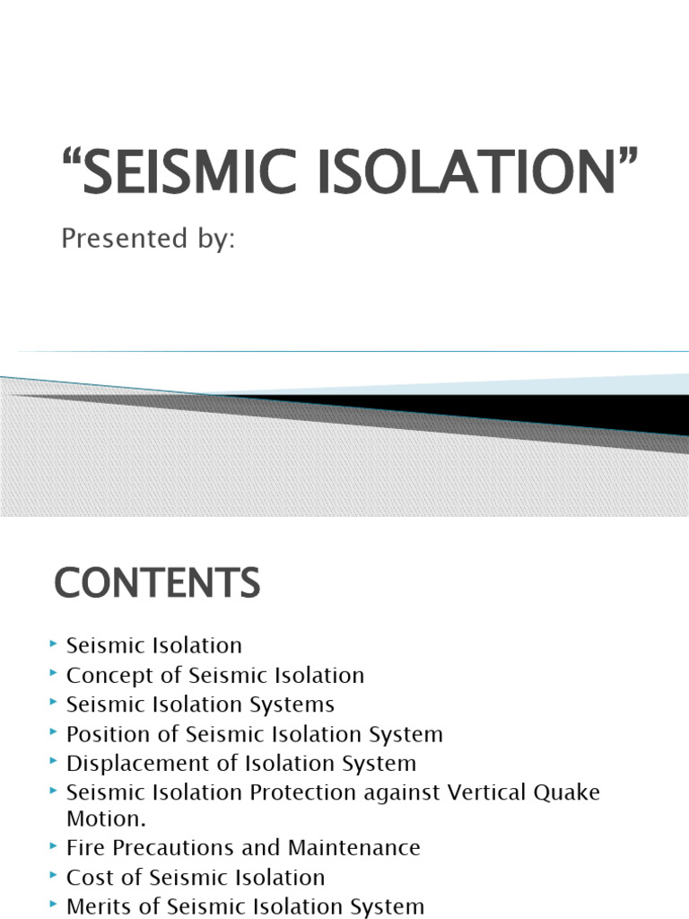 Seismic Isolation | PDF | Earthquake Engineering | Bearing (Mechanical)
