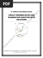 Circle Theorem CSEC Questions Solution | PDF | Circle | Angle
