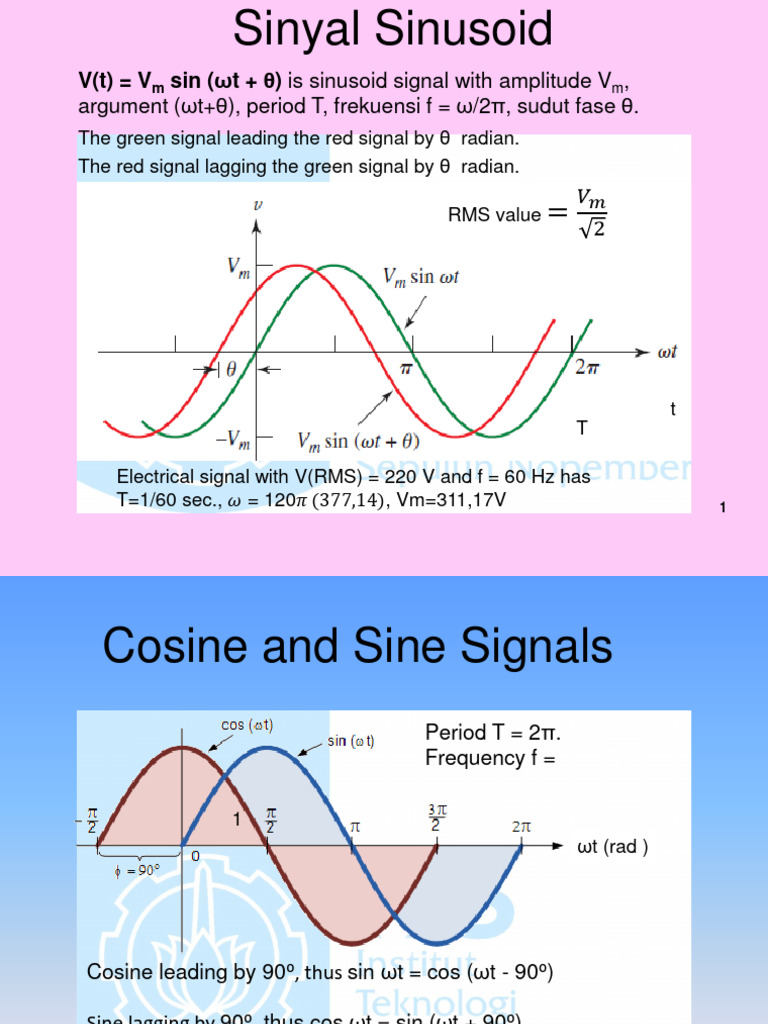 Sinusoidal Signals in RL Circuits | PDF