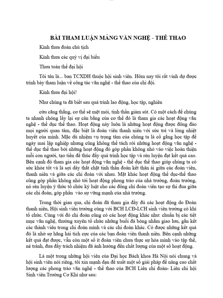 Bai Tham Luan Mang Van Nghe | PDF