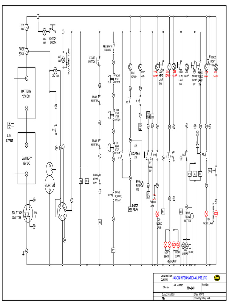 MX-140 Electric System | PDF | Vehicles | Automotive Technologies