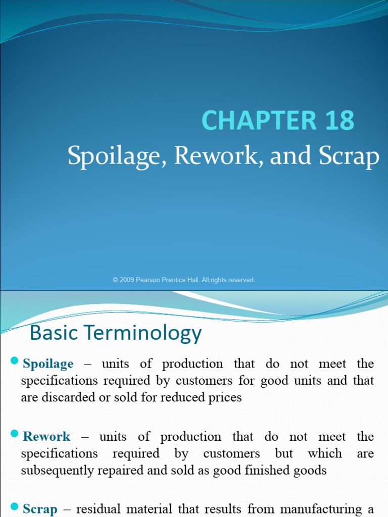 Understanding Spoilage, Rework, and Scrap | PDF | Scrap | Business