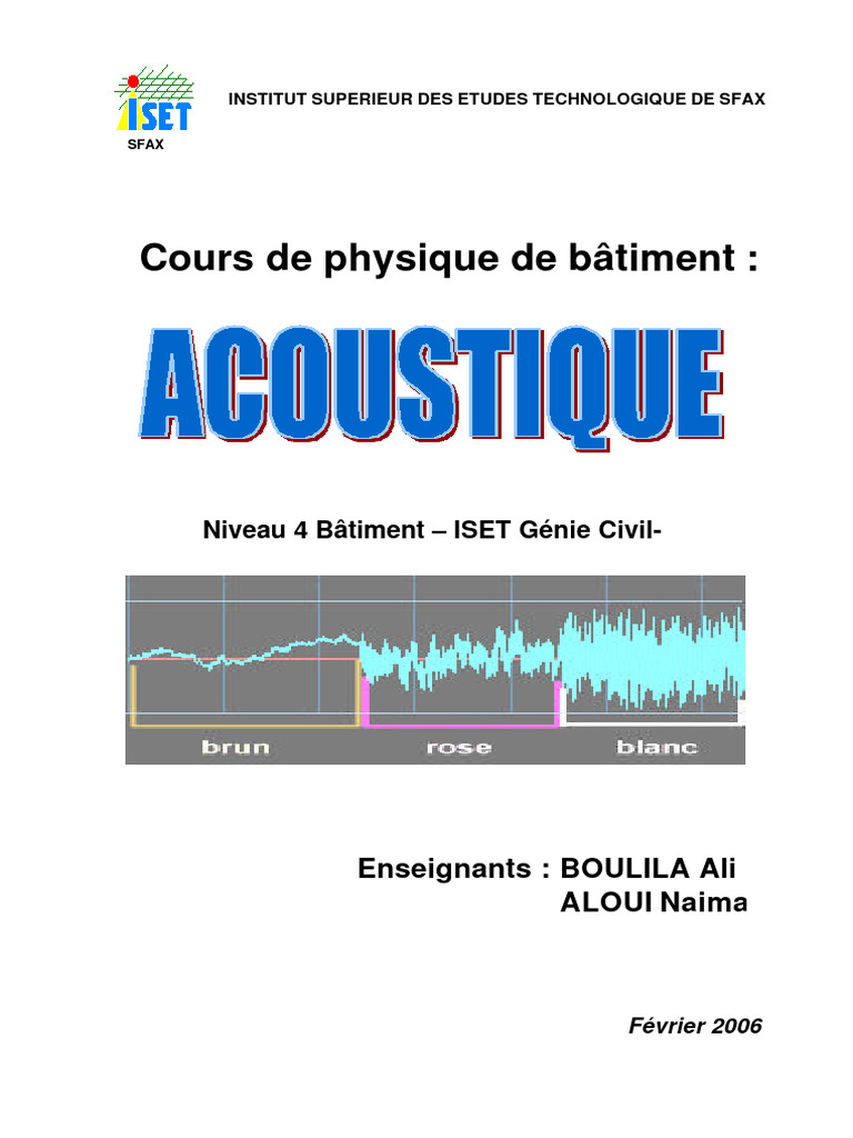 Cours Phys Bat | PDF | Son | Oreille