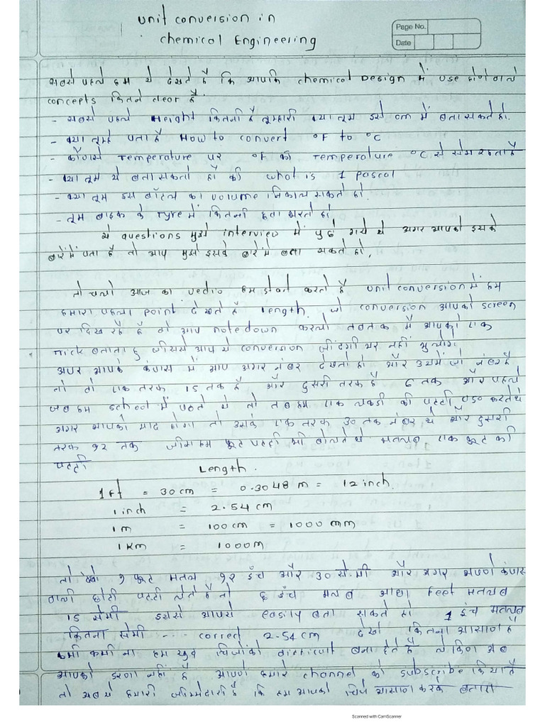Unit Conversion | PDF