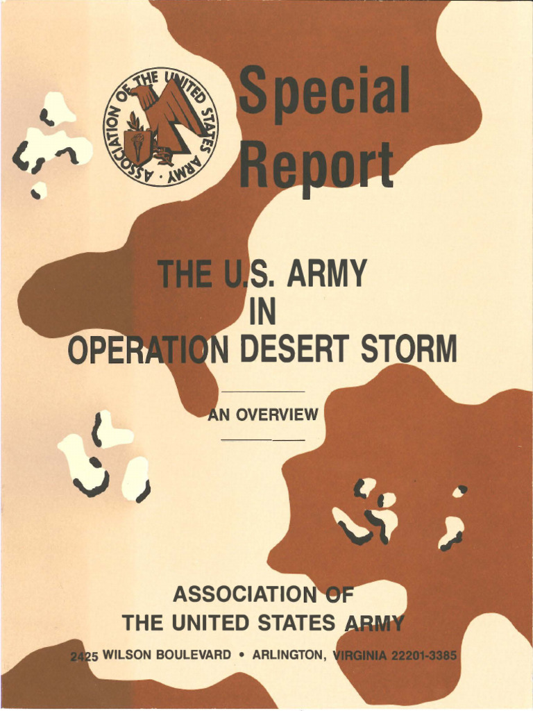 U.S. Army Overview in Desert Storm | PDF | Gulf War | Saddam Hussein