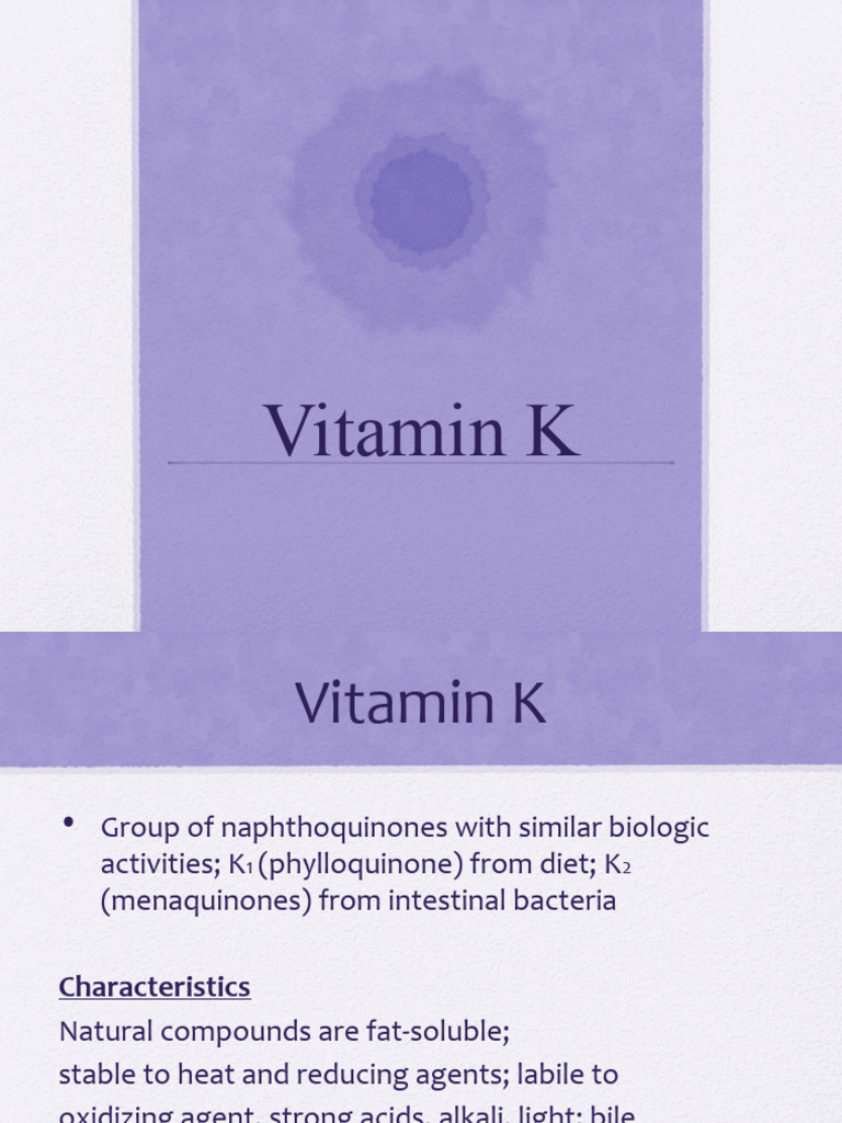 Vitamin K Pdf Medical Specialties Clinical Medicine