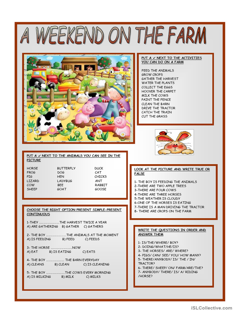 A Weekend On The Farm | PDF | Farms | Agriculture