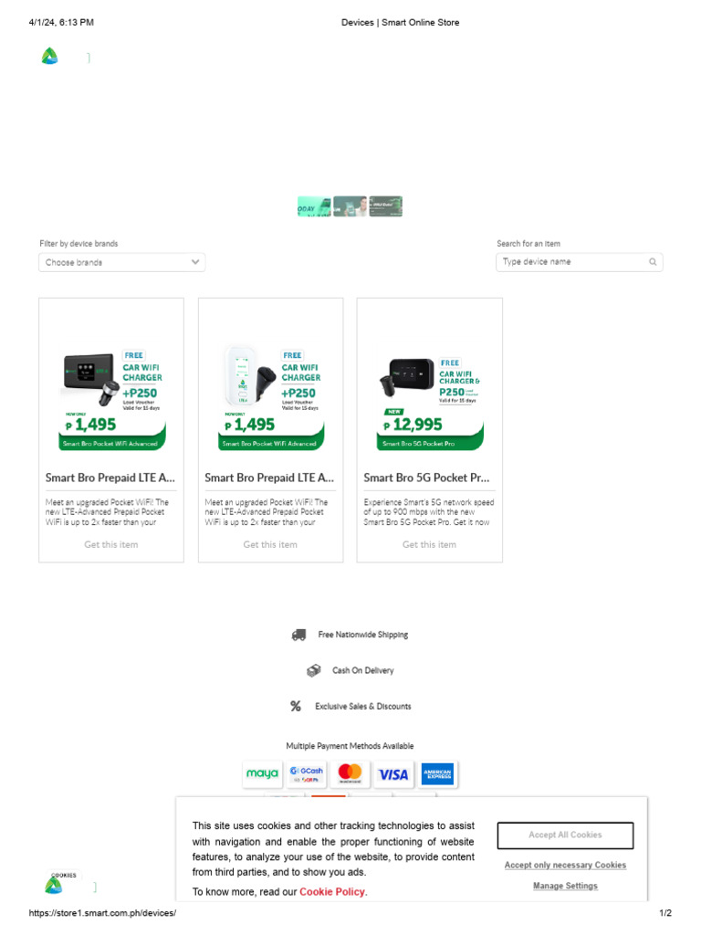 Devices - Smart Online Store | PDF | Wi Fi | Prepaid Mobile Phone