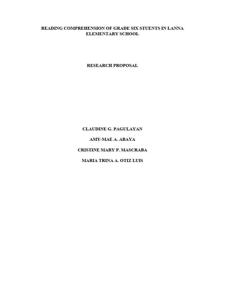 Chapter 1 - 3 Research | PDF | Reading Comprehension | Methodology