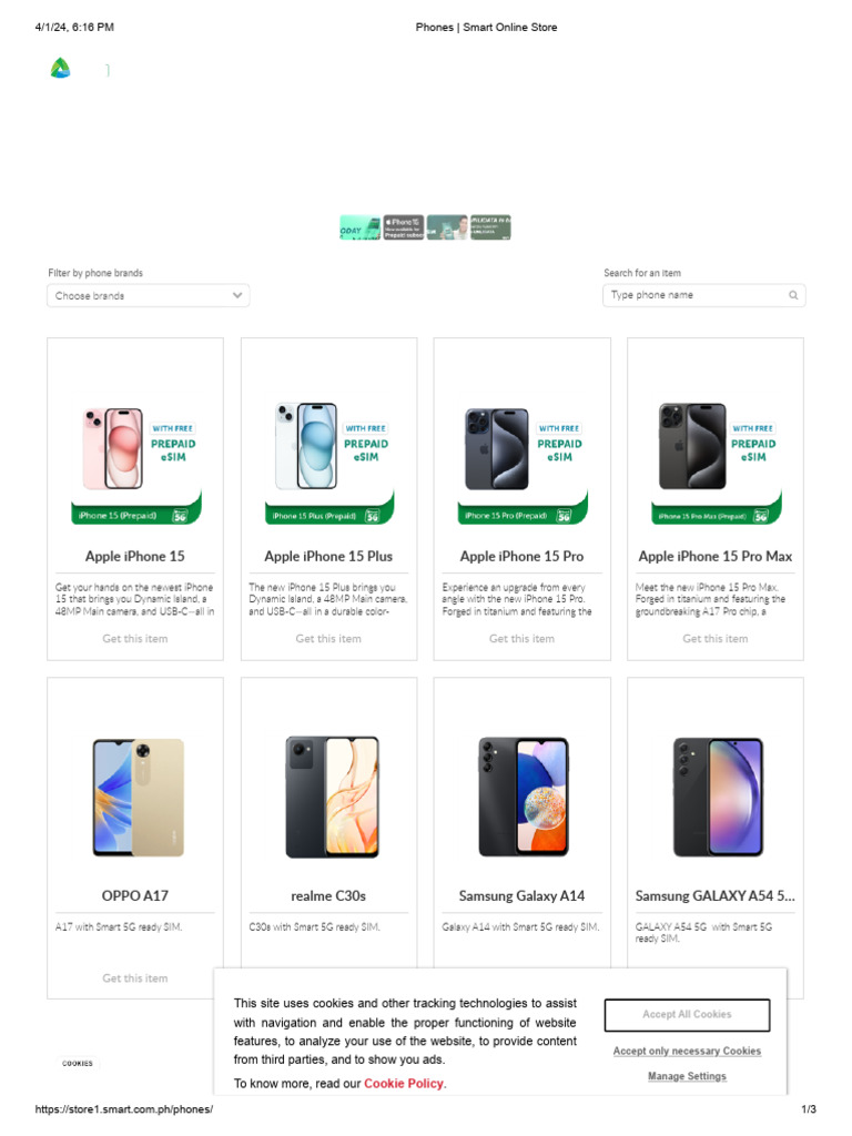 Phones - Smart Online Store | PDF | I Phone | Prepaid Mobile Phone