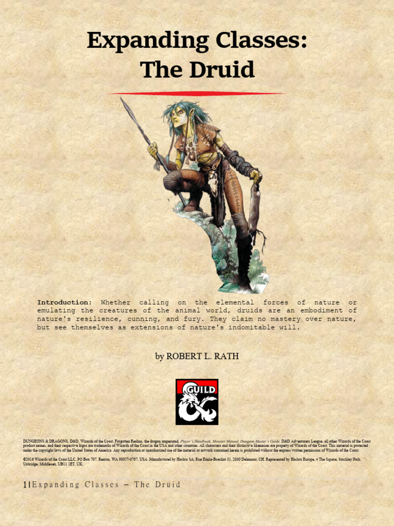 Expanding Classes (The Druid) | PDF