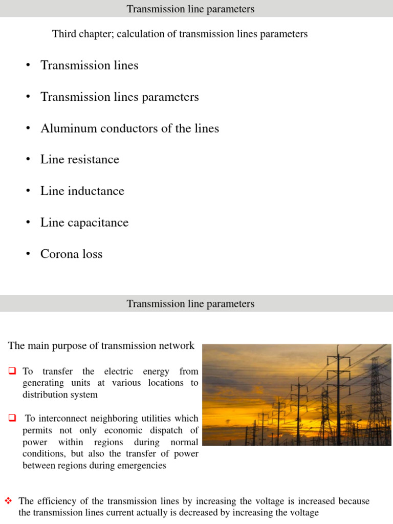 Transmission Line Parameter Analysis | PDF | Electric Power ...