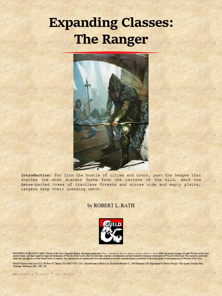 Expanding Classes (The Ranger) | PDF | Wizards Of The Coast | Fantasy ...
