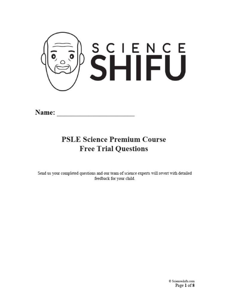PSLE Science: Elastic Spring Force Insights | PDF | Water | Applied And ...