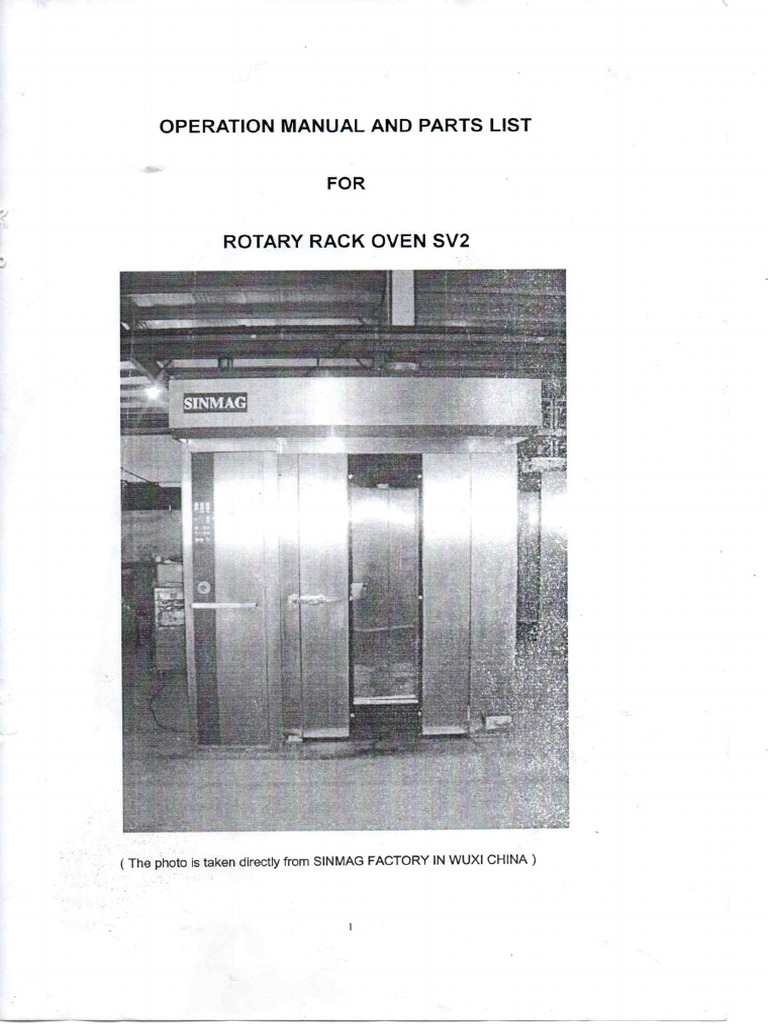 Manual Book Mesin Oven20240304 - 13525366 | PDF