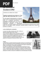 PLAN LECTOR Seis Curiosidades Que Desconocã As Sobre La Torre Eiffel 1 | PDF | Arte