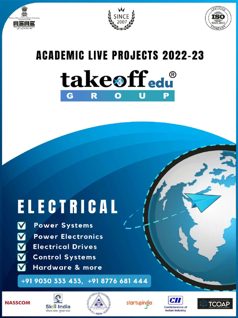 Electrical Project Titles 2022 23 Takeoff Edu Group | PDF | Distributed Generation ...