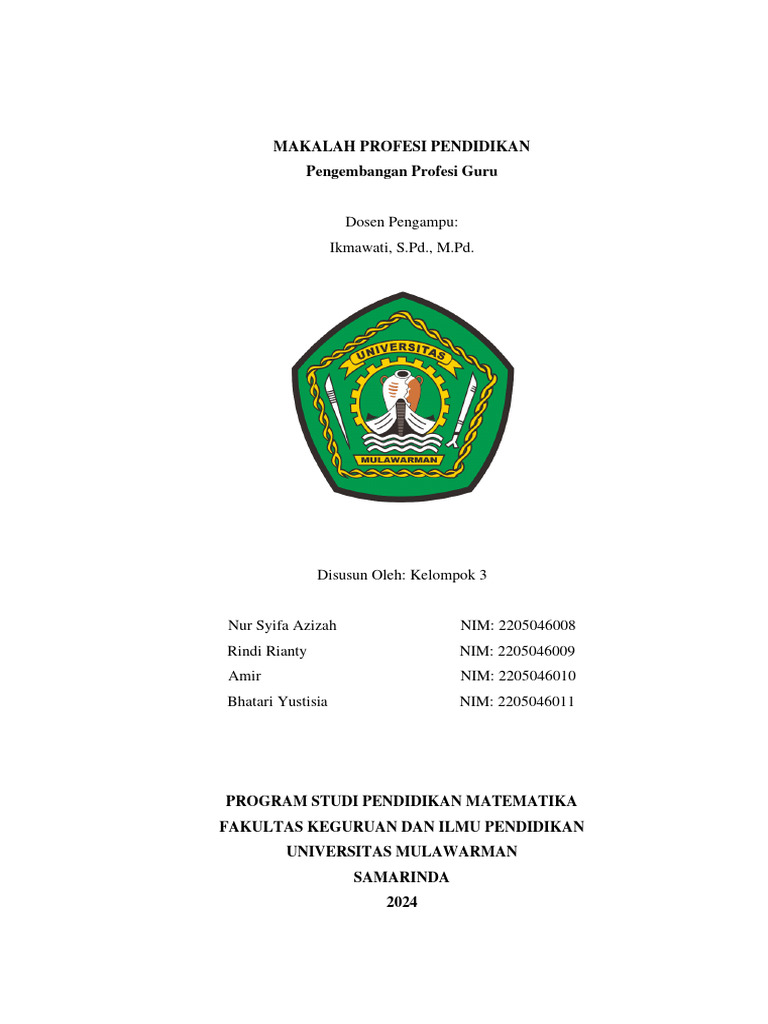 Pengembangan Profesi Guru di Pendidikan | PDF