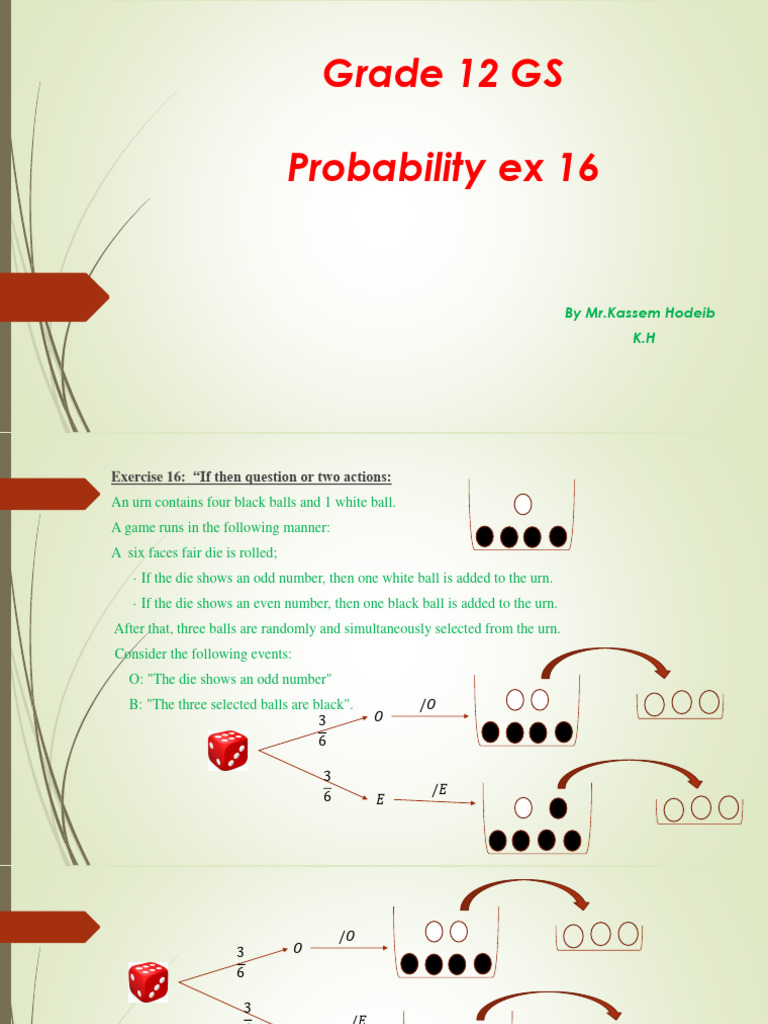 Probability Ex 16 | PDF | Probability Theory | Probability