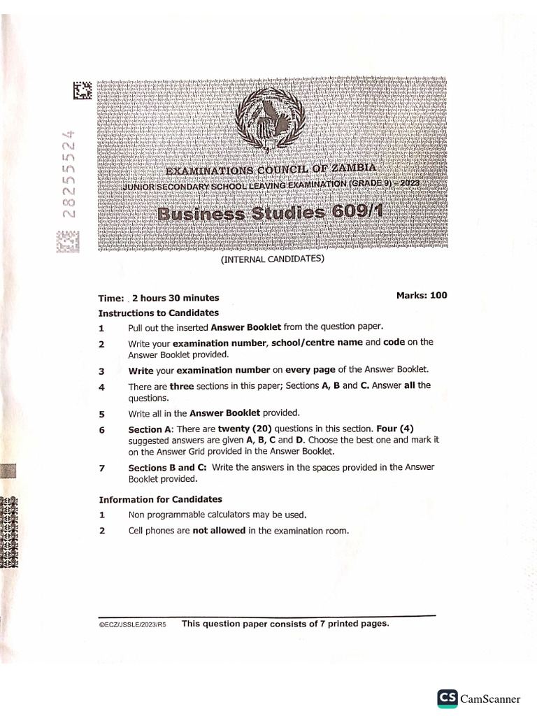 G9 Business Studies 2023 | PDF