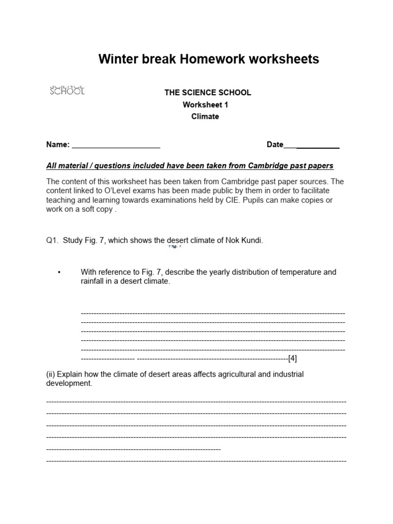 Winter Break Task Class 9 | PDF | Agriculture | Wheat