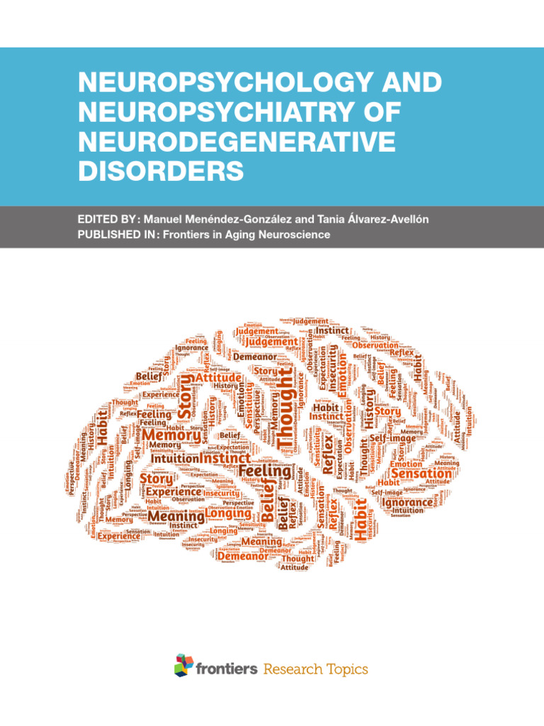 Neuropsychology and Neuropsychiatry of Neurodegenerative Disorders ...