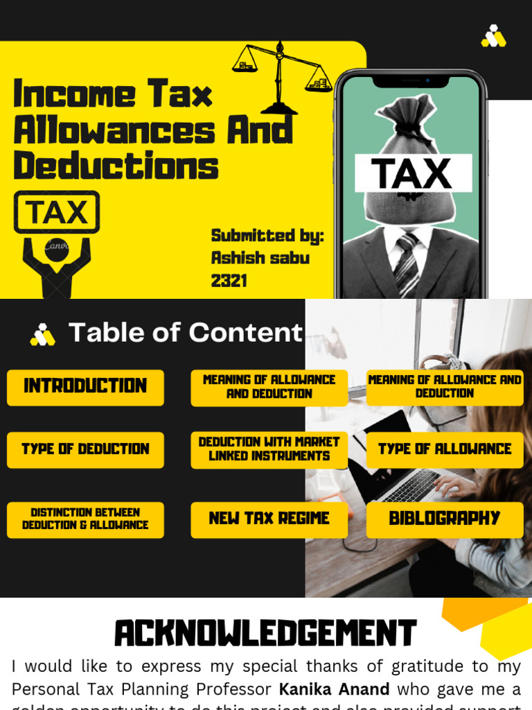 Understanding Tax Allowances & Deductions | PDF | Tax Deduction | Taxes