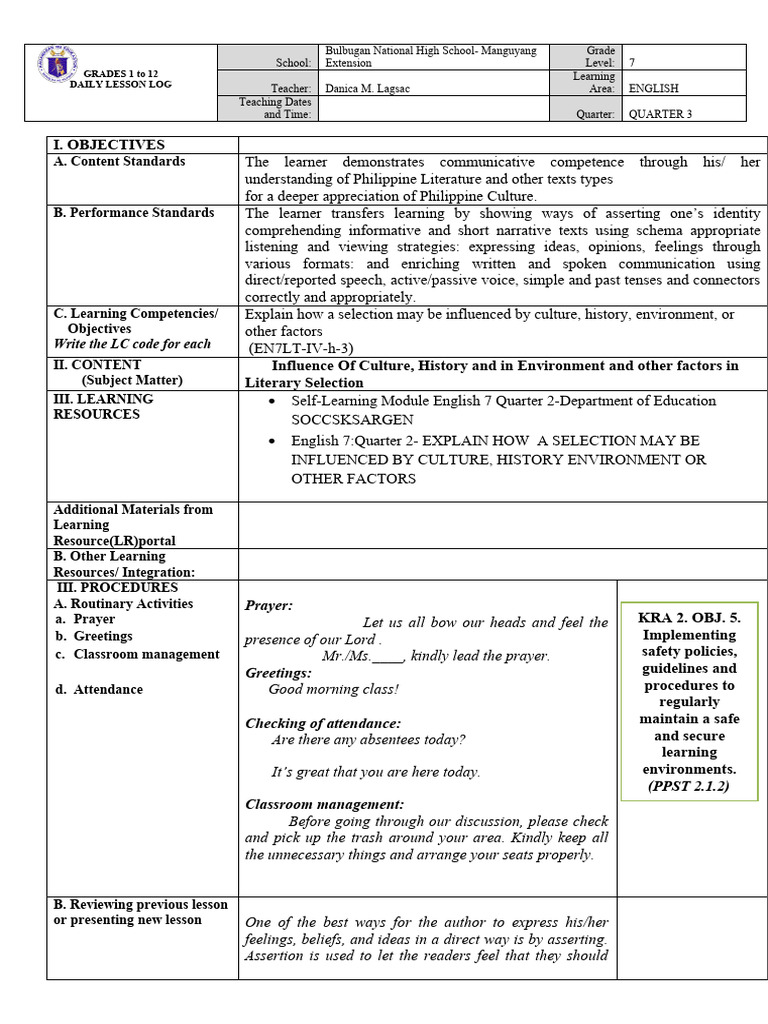 I. Objectives: Write The LC Code For Each | PDF | Learning | Classroom ...