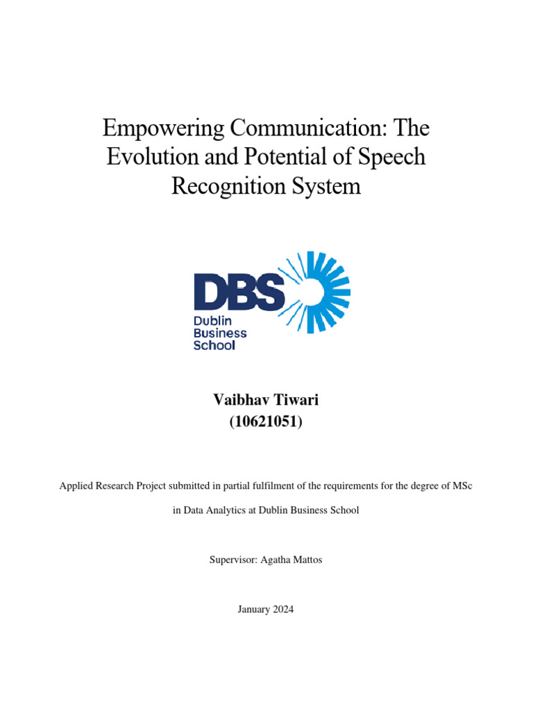 Speech Emotion System Full Project Report | PDF | Deep Learning ...