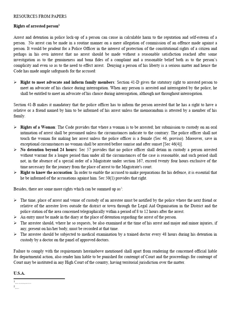 Resources From Papers | PDF | Sixth Amendment To The United States ...