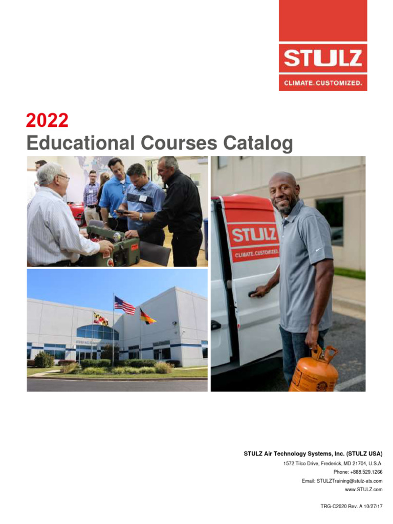 2022 STULZ Product Support Training Catalog Rev B | PDF | Visa Inc.