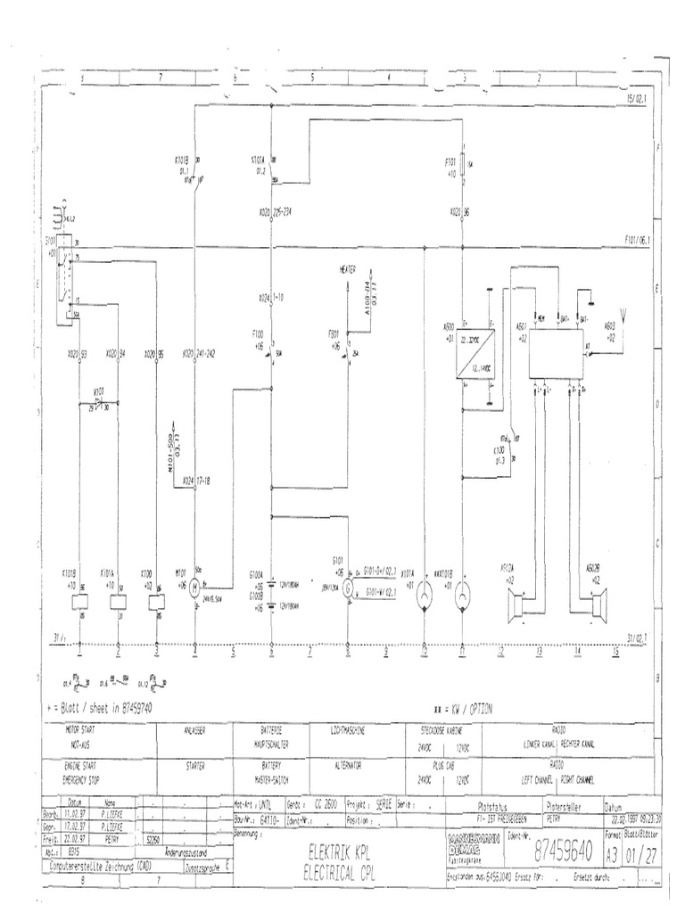 Catalogue Grue Cc2600 Electical Drawing | PDF