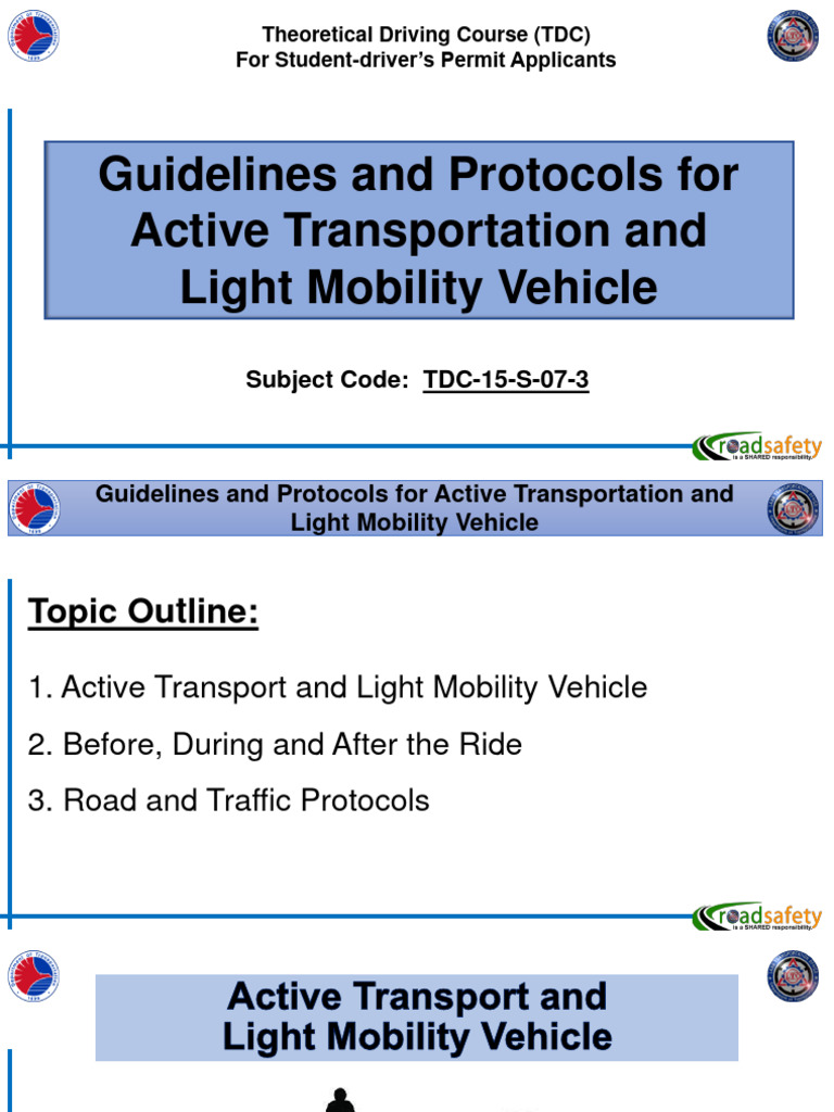 TDC-15-S-07-3 Active Transport and Light Mobility Vehicle | PDF ...