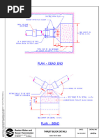 Thrust Block Specifications and Dimensions | PDF | Concrete | Materials