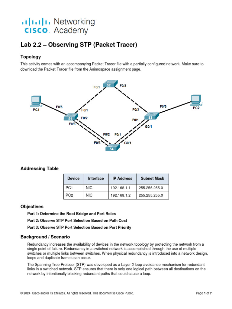 Lab 2.2 | PDF | Computer Network | Network Protocols