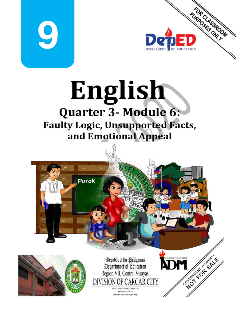 English 9 SLM Q3 M6 V1.0 CC Released 12mar2021 | PDF | Fallacy | Learning