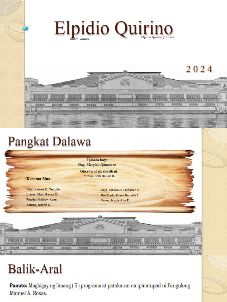 Elpidio Quirino (Portrait) | PDF