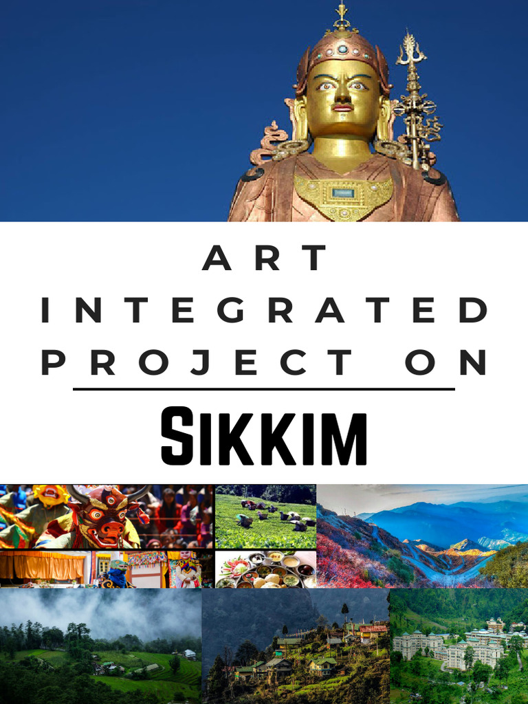 Art Integrated Project On Sikkim | PDF | Tibet