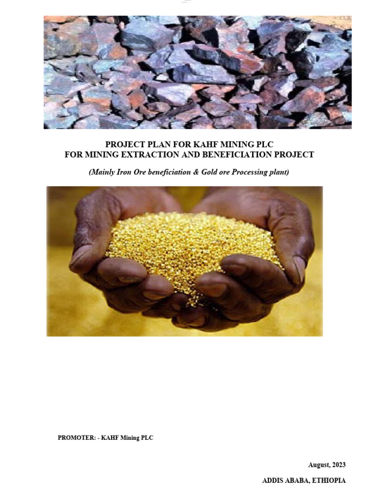 Final Iron and Gold Ore Project Plan | PDF | Heavy Industry | Mining