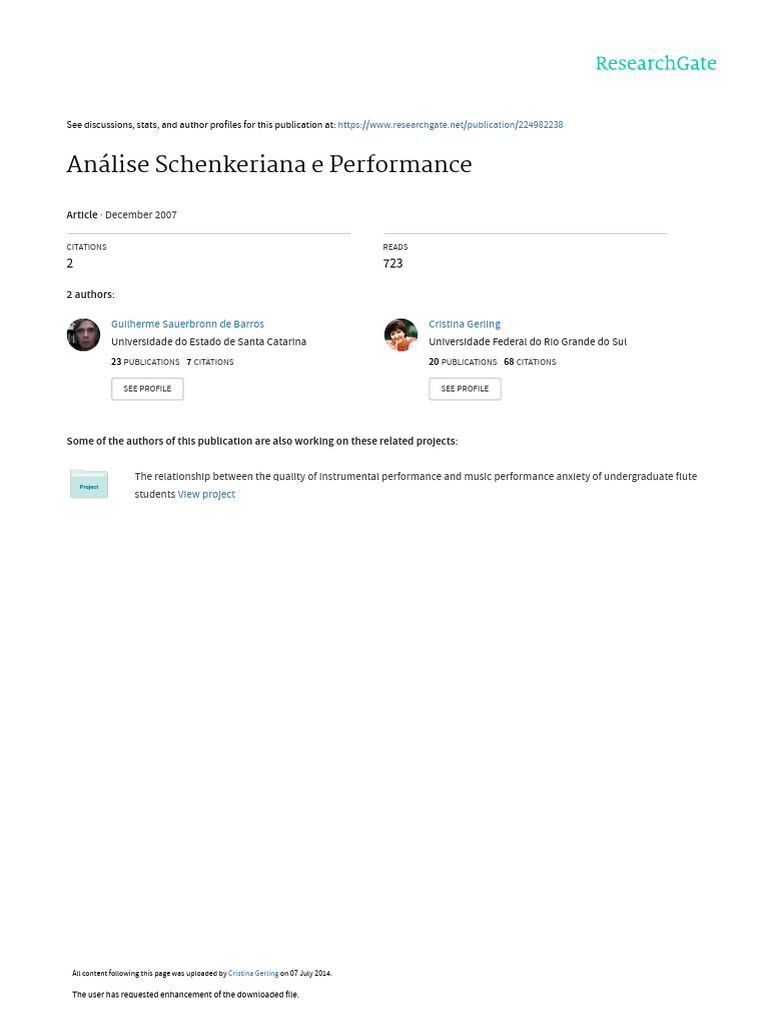 Schenkerian Analysis and Performance Insights | PDF | Music Theory ...