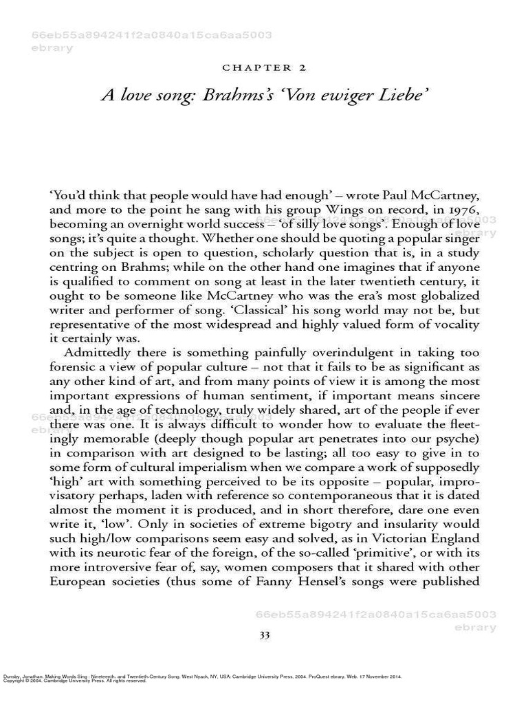 2004 - DUNSBY, Jonathan - Brahms - MWS - Ch2-Libre | PDF | All Rights ...
