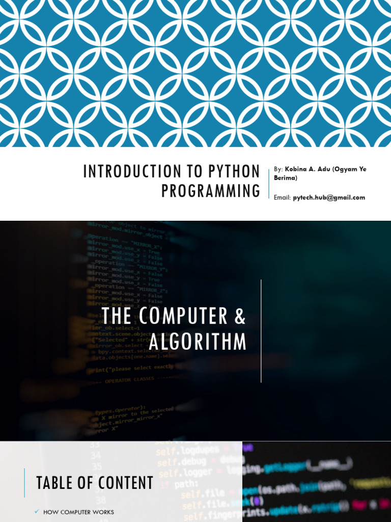 Day 0 - The Computer and Algorithm | PDF | Command Line Interface | Central Processing Unit
