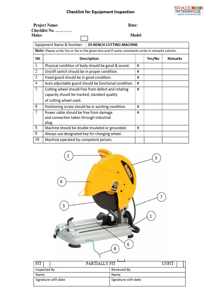 Bench Cutting Machine | PDF